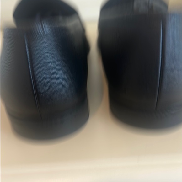 Prada | Shoes | Prada Black Mens Saffiano Logo Loafers | Poshmark